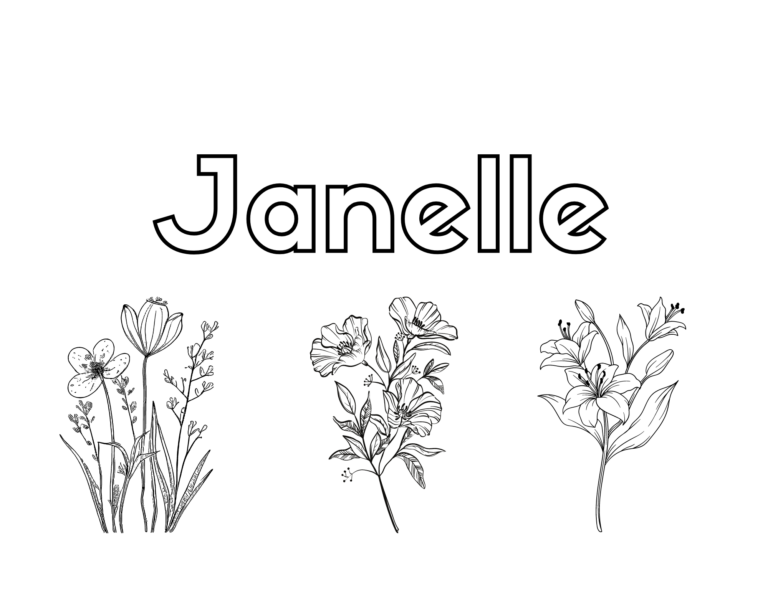 159 Middle Names for Janelle (FREE PDFs Too!) - Pribbles