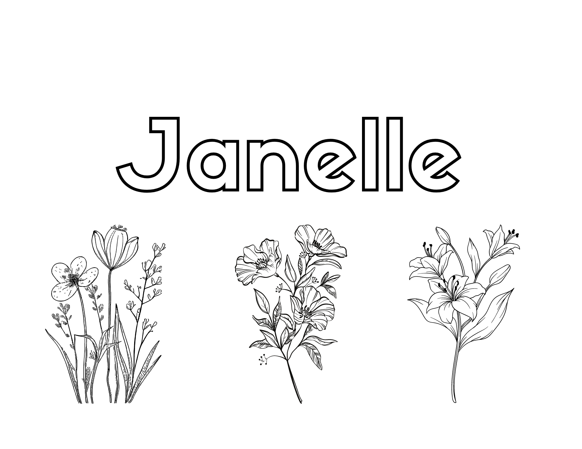 159 Middle Names for Janelle (FREE PDFs Too!) - Pribbles