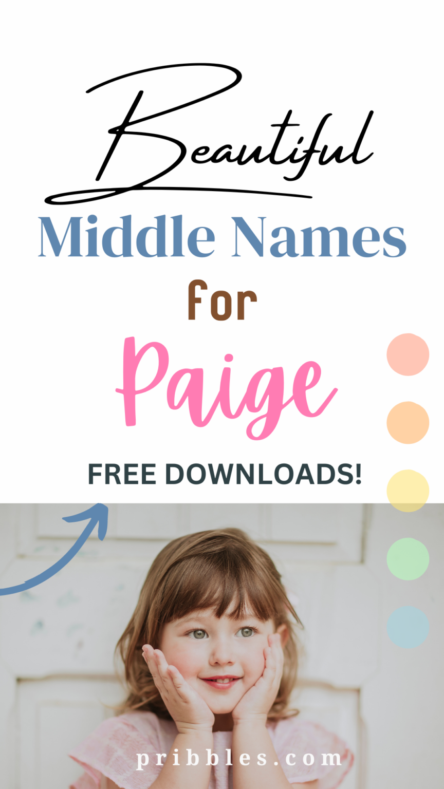 200+ Middle Names for Paige (Free PDF's!) - Pribbles