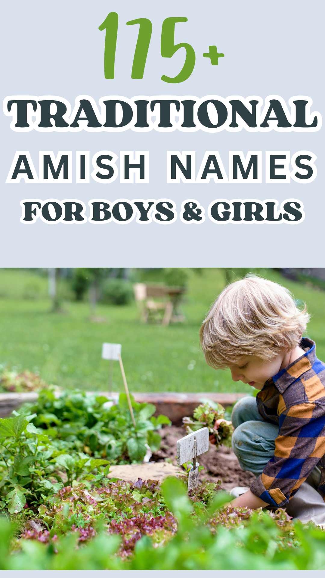175+ Amazing Amish Names (Traditional and Biblical Boy and Girl Names ...