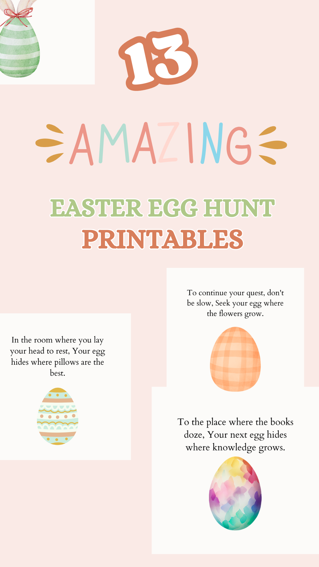 13 Free Easter Scavenger Hunt Printables - Pribbles