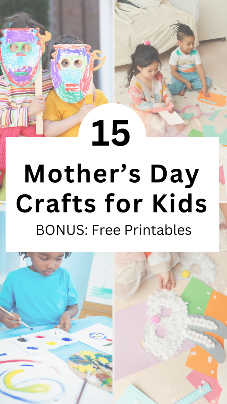 15 Mother's Day Crafts for Kids And Free Printables - Pribbles