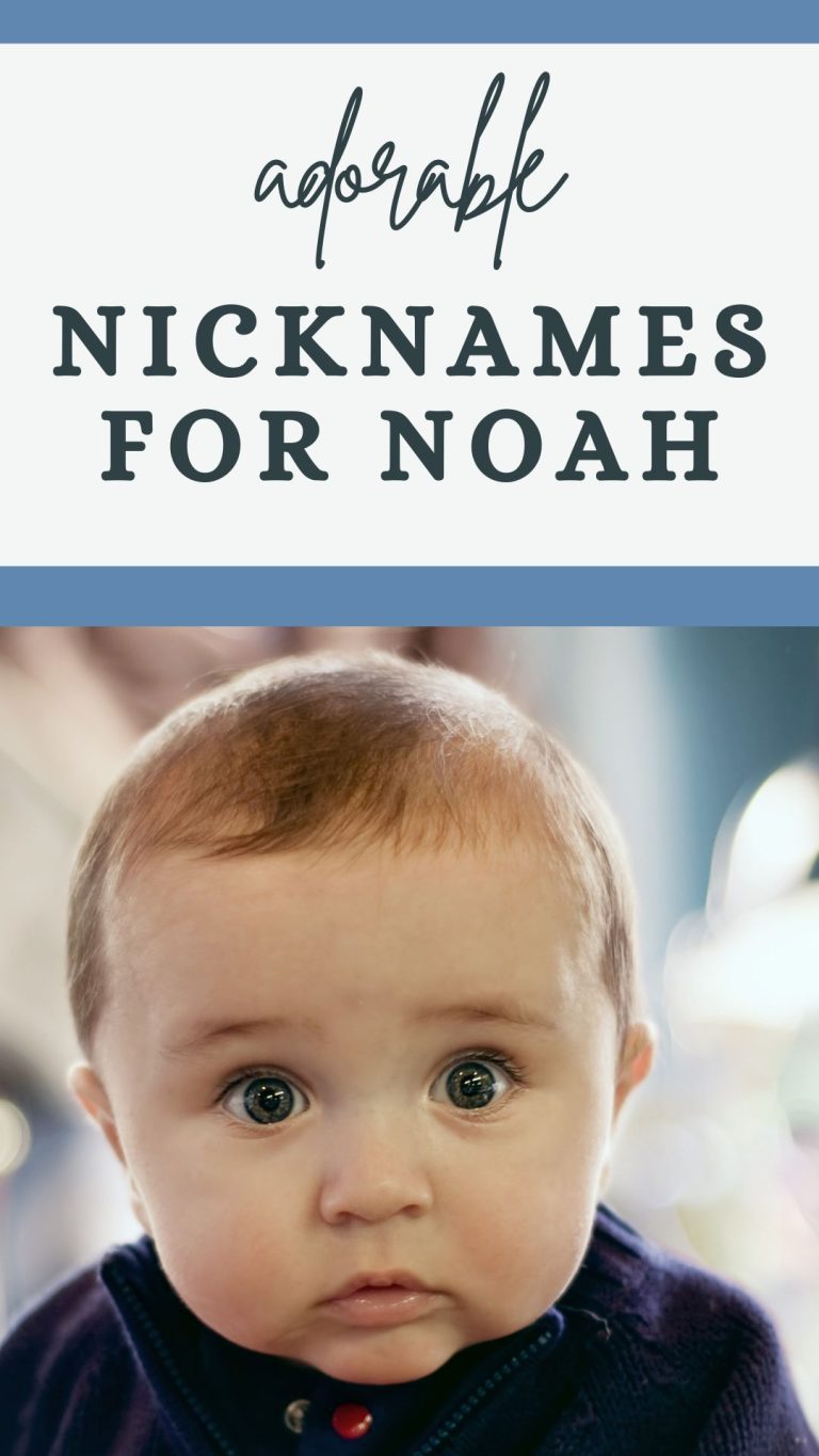 Sweet & Cute Nicknames for Noah (free printable!) - Pribbles