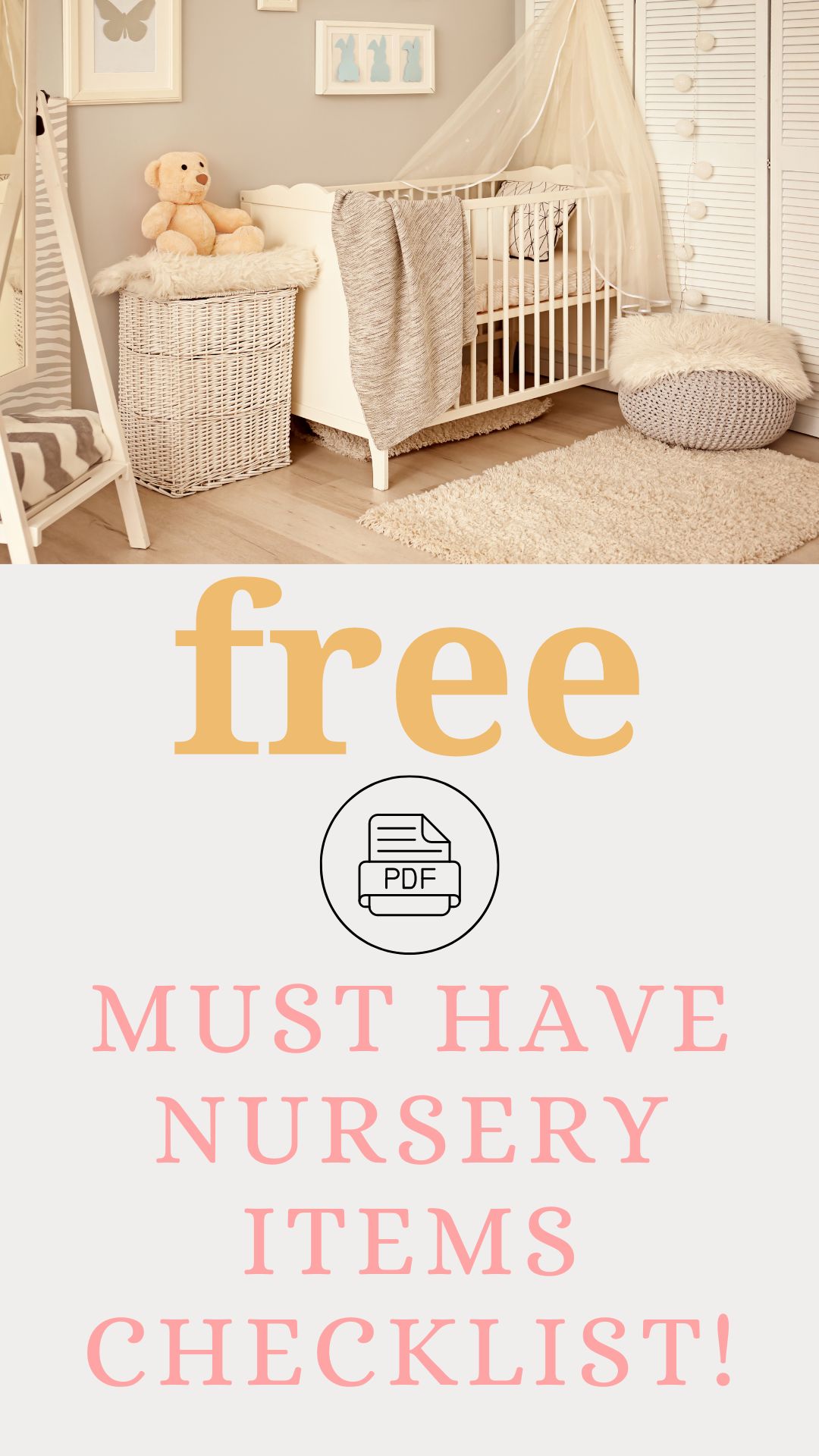 Checklist for Baby Nursery (free pdf!) - Pribbles