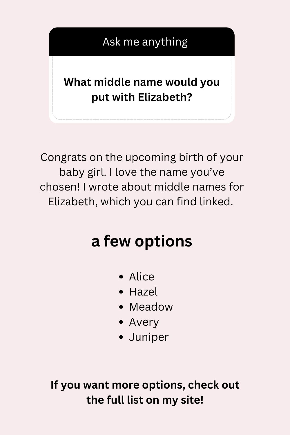 190 Beautiful Middle Names for Elizabeth - Pribbles