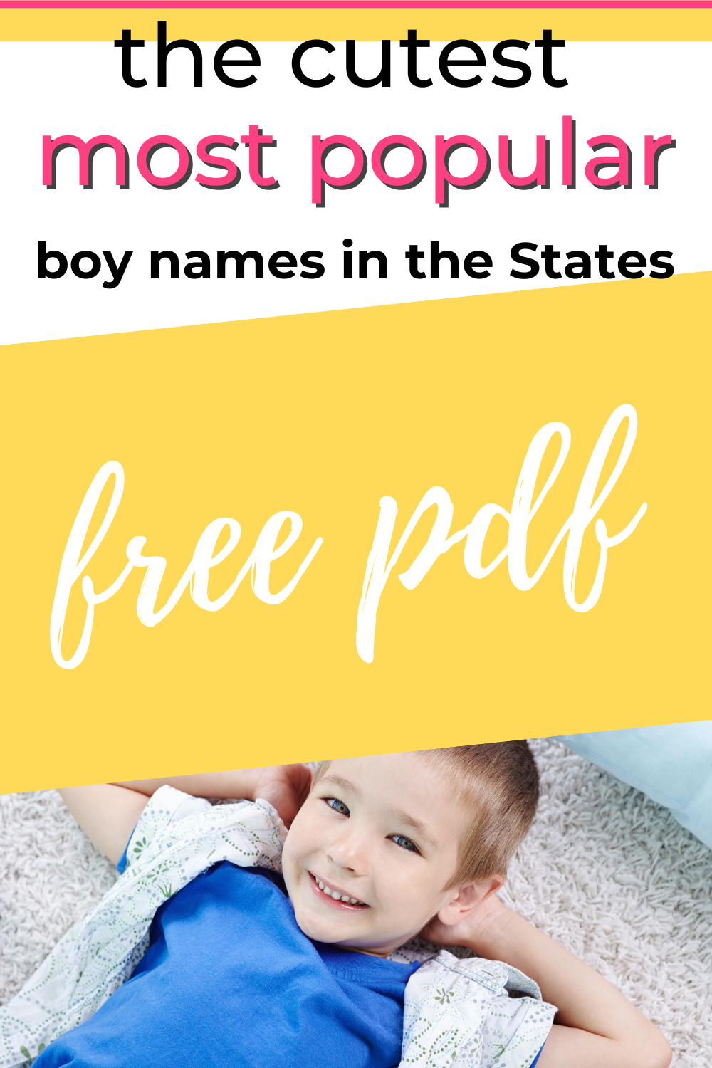 Top 25 Most Popular Boy Names - Pribbles