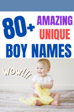 80+ Unique Boy Names (Free PDF) - Pribbles