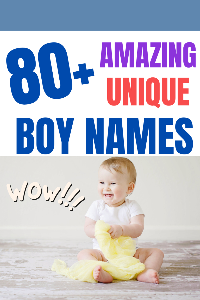 80+ Unique Boy Names (Free PDF) - Pribbles