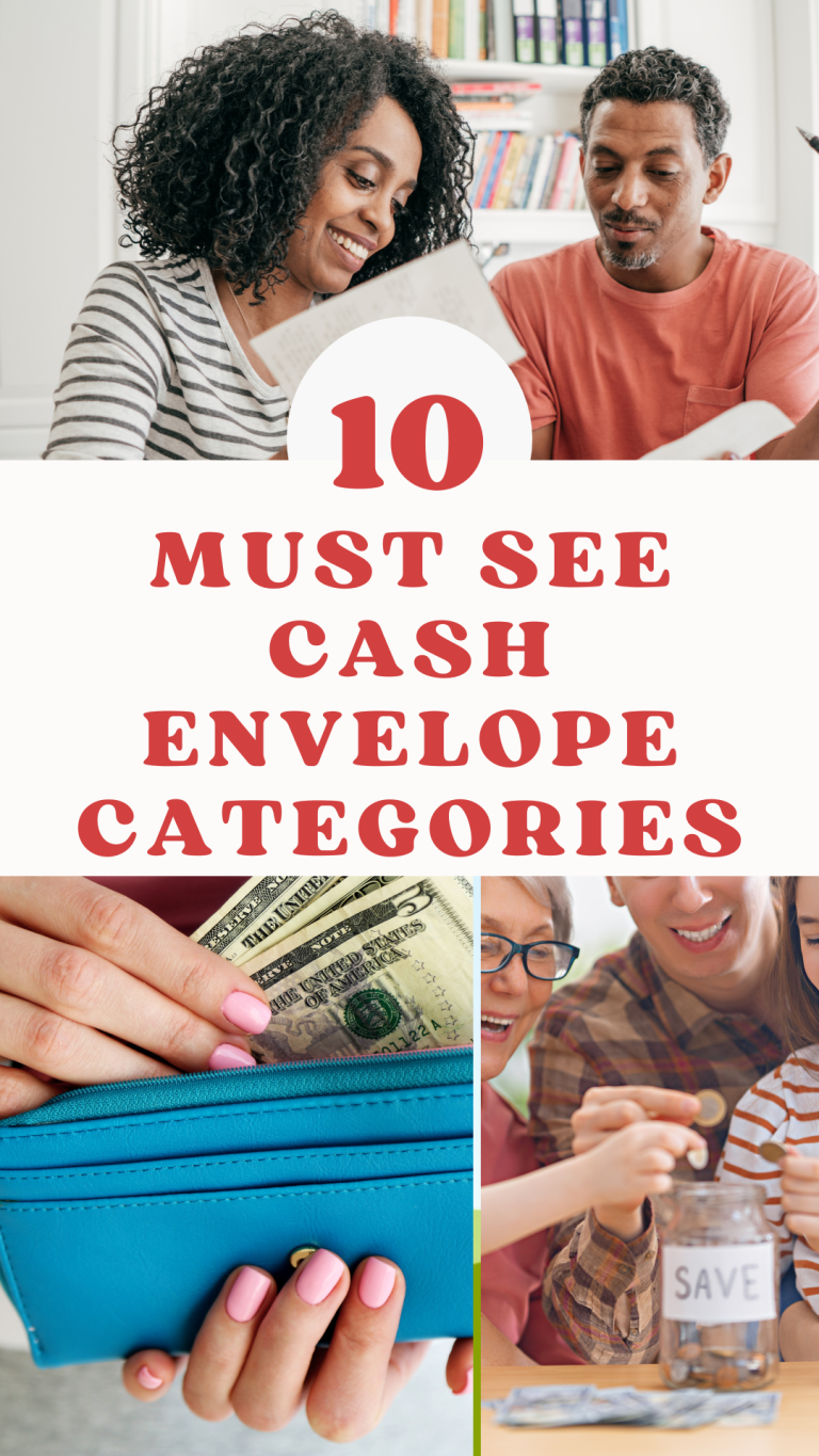 10 cash envelope categories - essential categories & easy tips - Pribbles