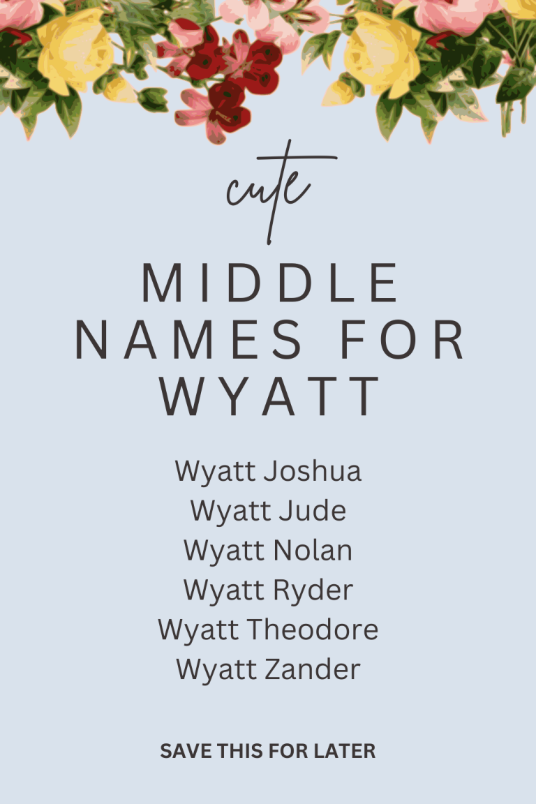 90+ Amazing Middle Names for Wyatt - Strong and Sweet! - Pribbles