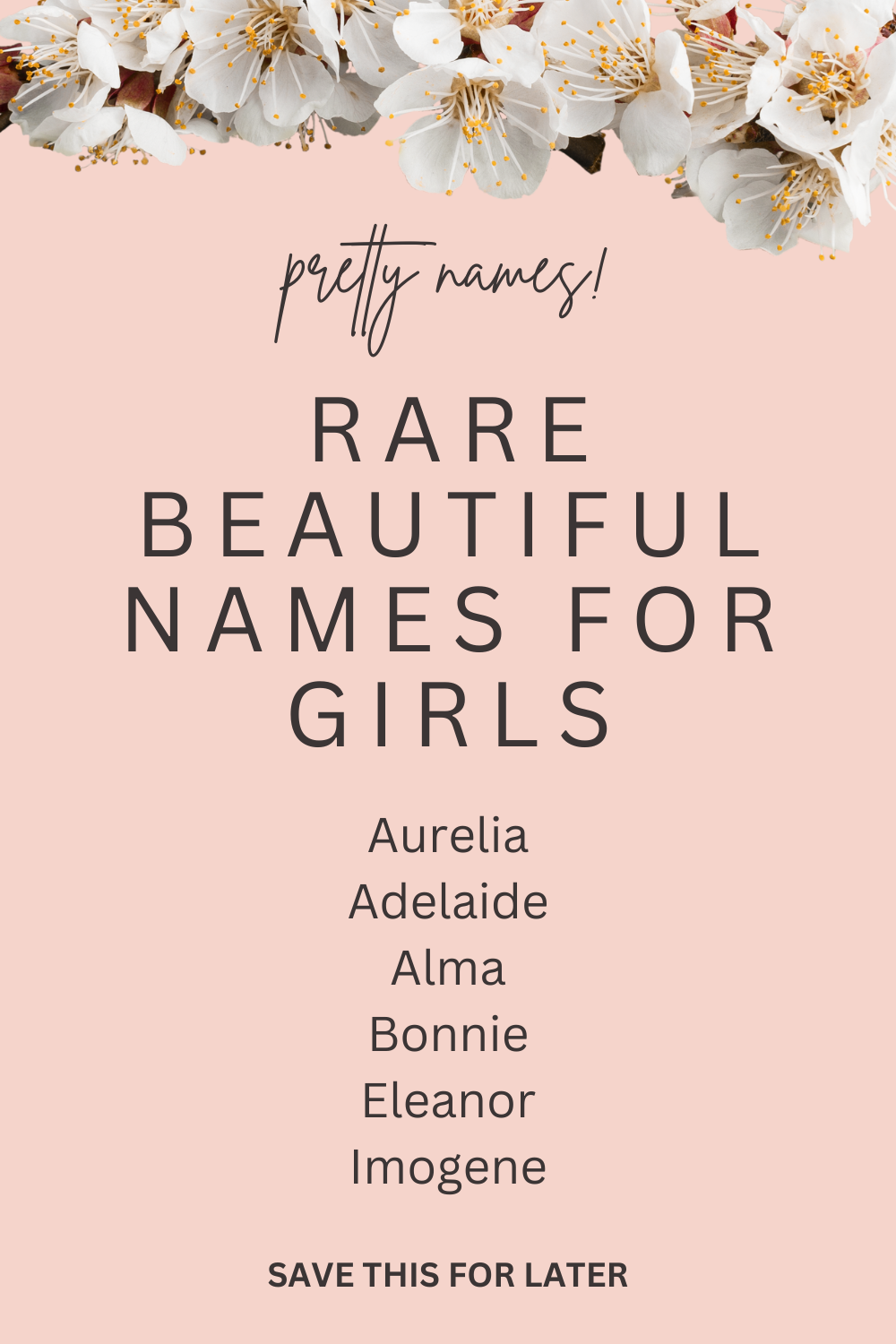 80 Gorgeous Rare Beautiful Names - Pribbles