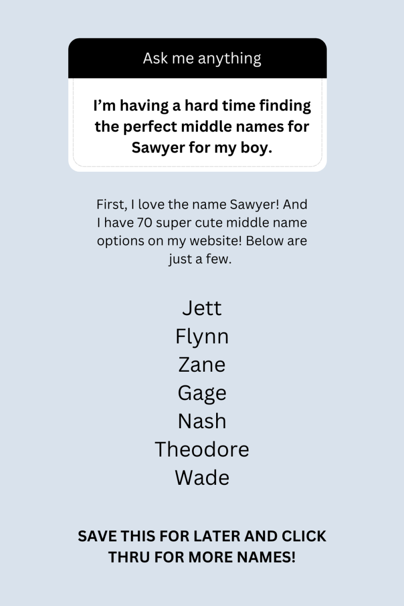 70 Unique Middle Names for Sawyer - Pribbles