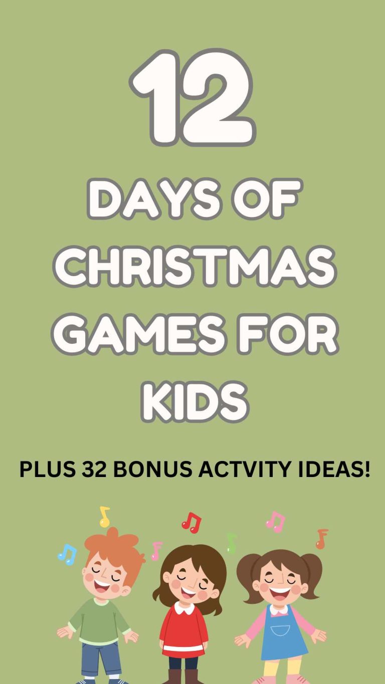 12 Days of Christmas Games + Christmas Activity Ideas for Kids - Pribbles