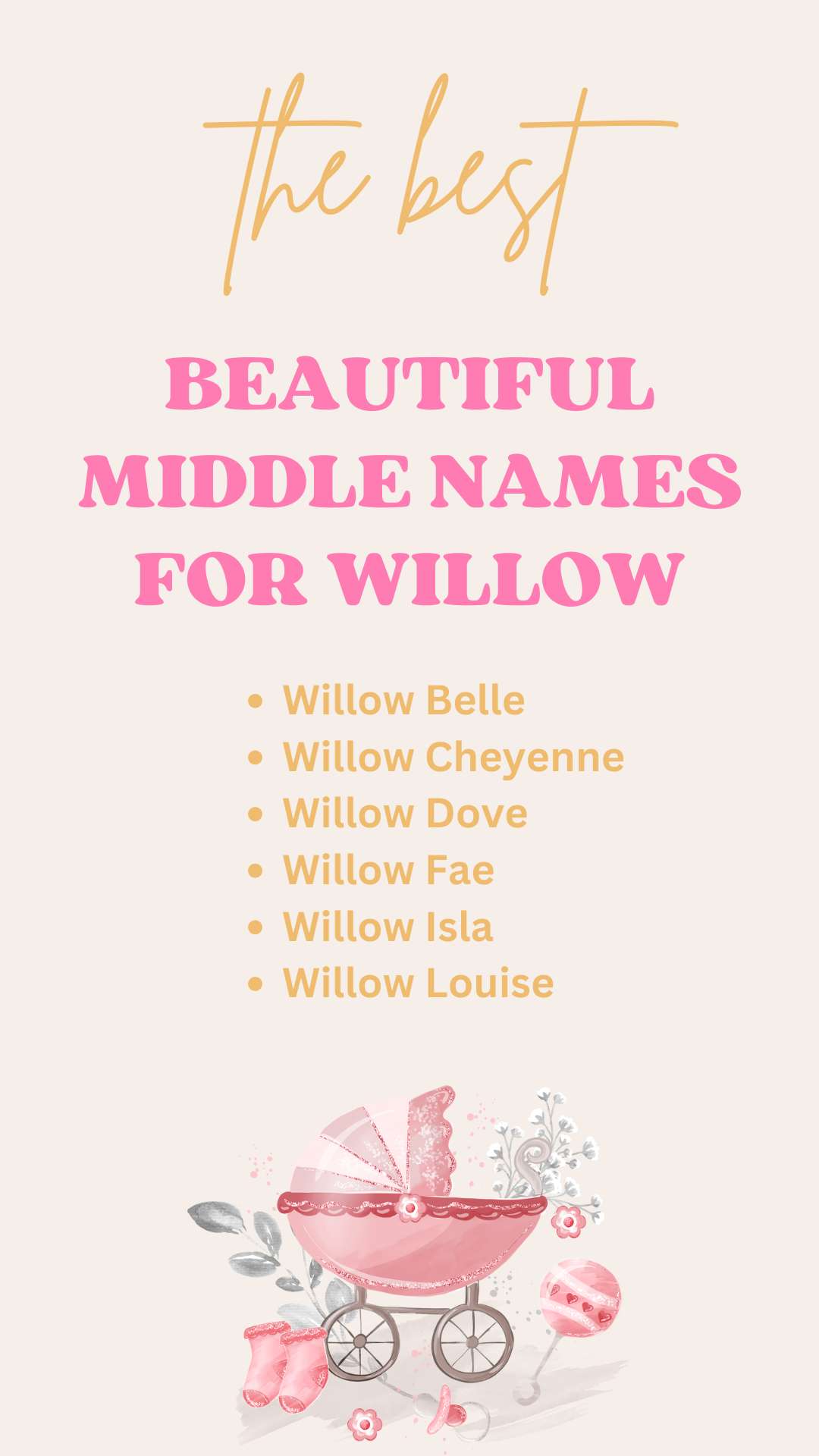 100+ Adorable Middle Names for Willow - Pribbles