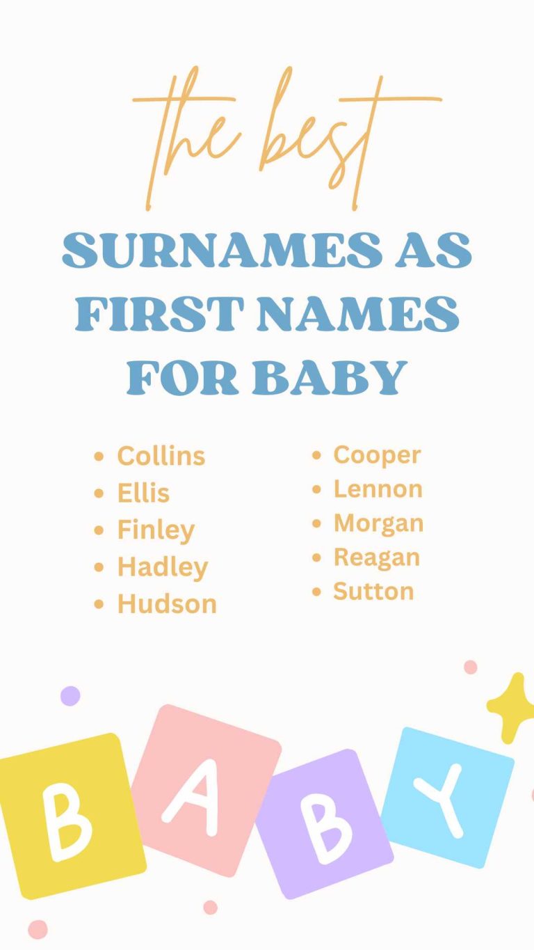 100 Surnames for First Names (Boys and Girls) - Pribbles