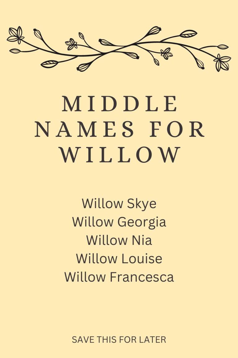 100+ Adorable Middle Names for Willow - Pribbles