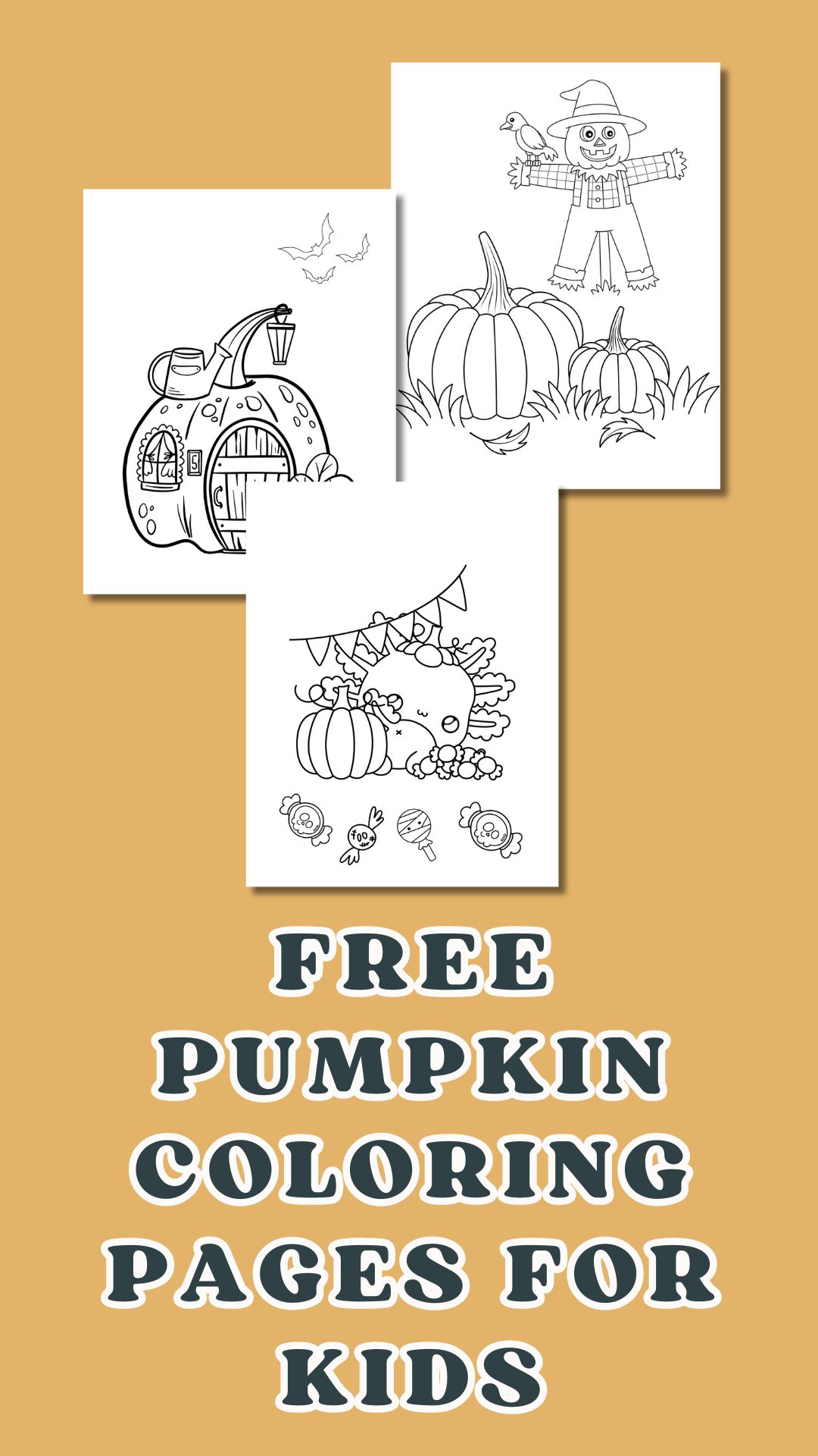 12 Super Cute Pumpkin Coloring Pages for Kids - Pribbles