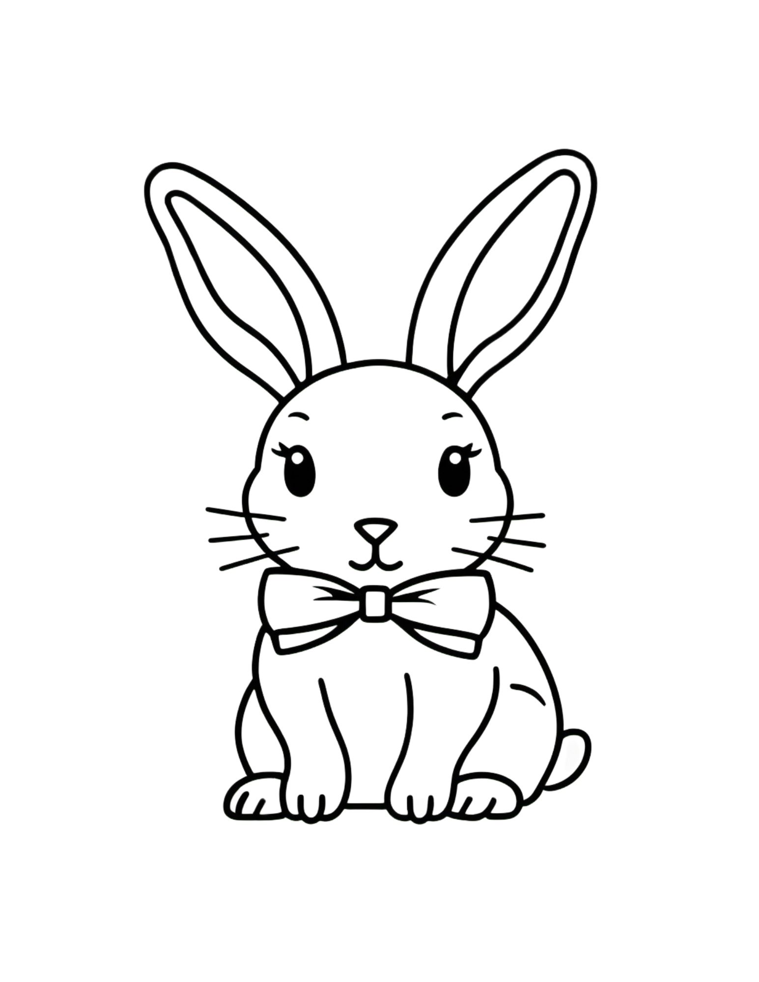 7 Super Cute Bunny Coloring Pages for Kids - Pribbles