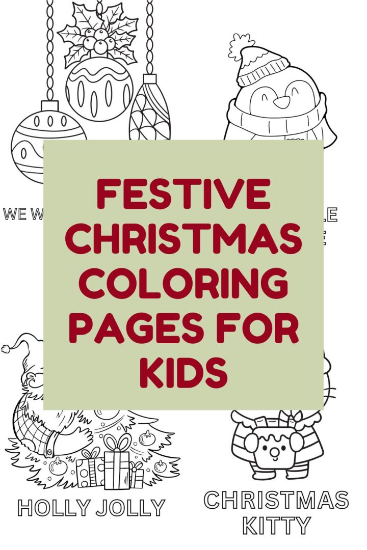 16 Festive Christmas Coloring Pages for Kids - Pribbles