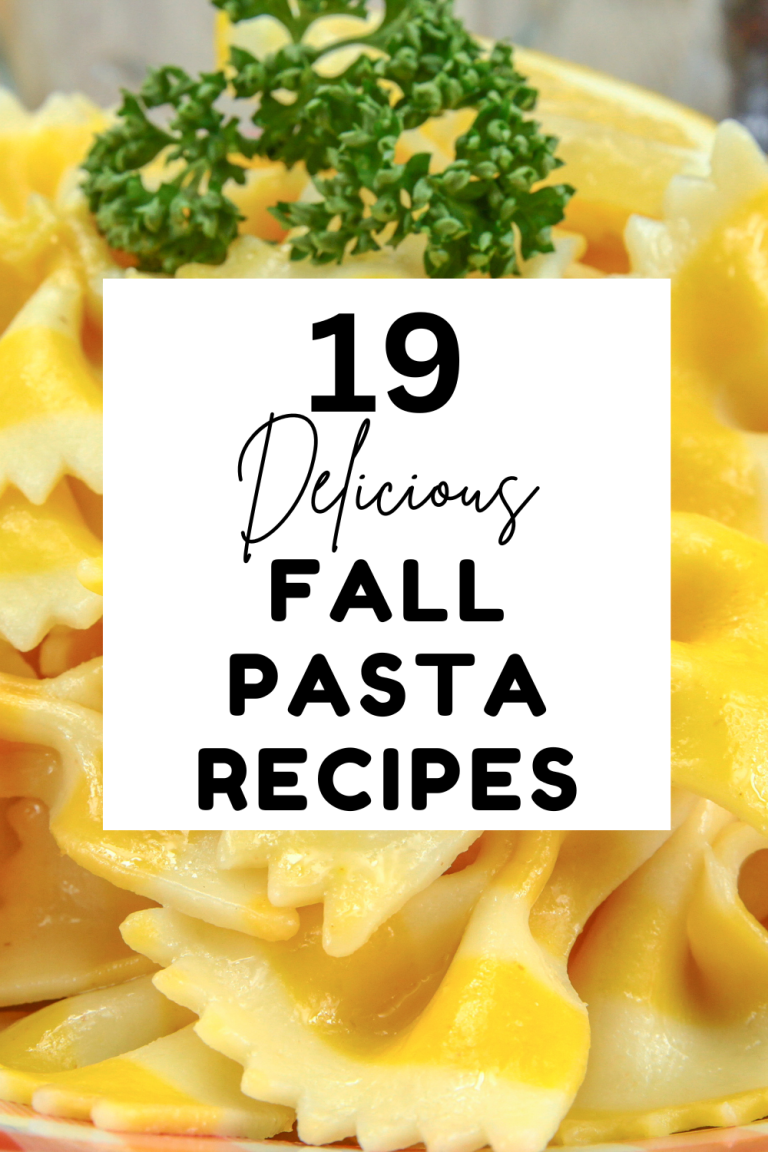 19 Delicious Fall Pasta Recipes for the Cozy Season - Pribbles