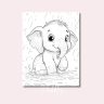 Adorable Free Elephant Coloring Pages for Kids - Pribbles