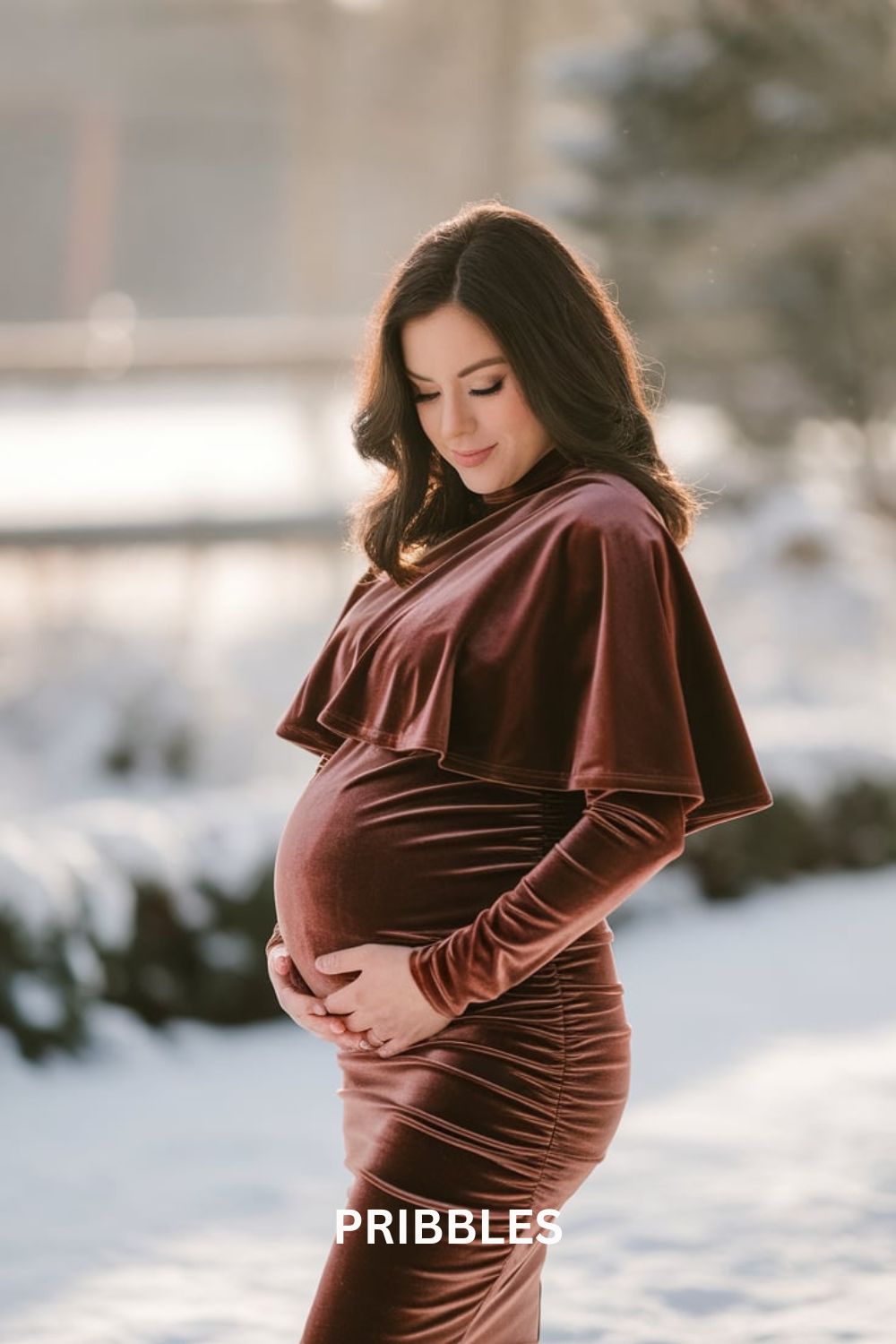 15 Beautiful Maternity Outfits for Winter (Ideas & Stores) - Pribbles
