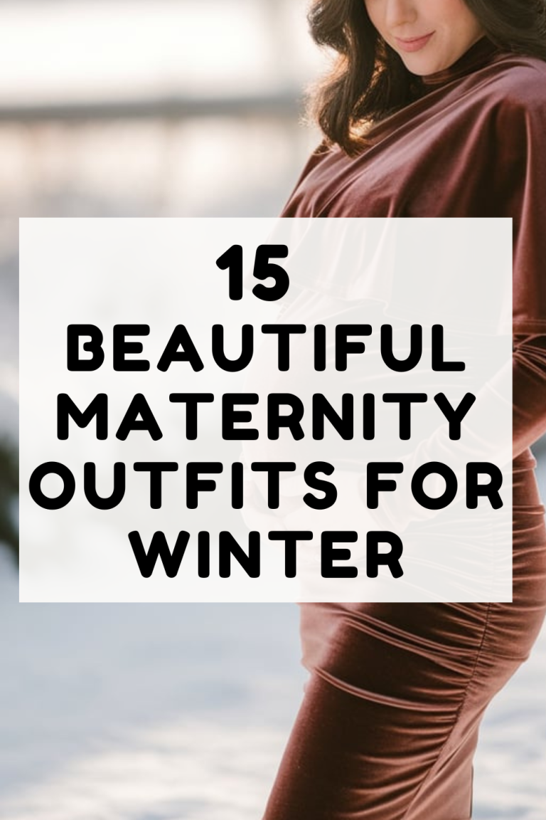 15 Beautiful Maternity Outfits for Winter (Ideas & Stores) - Pribbles