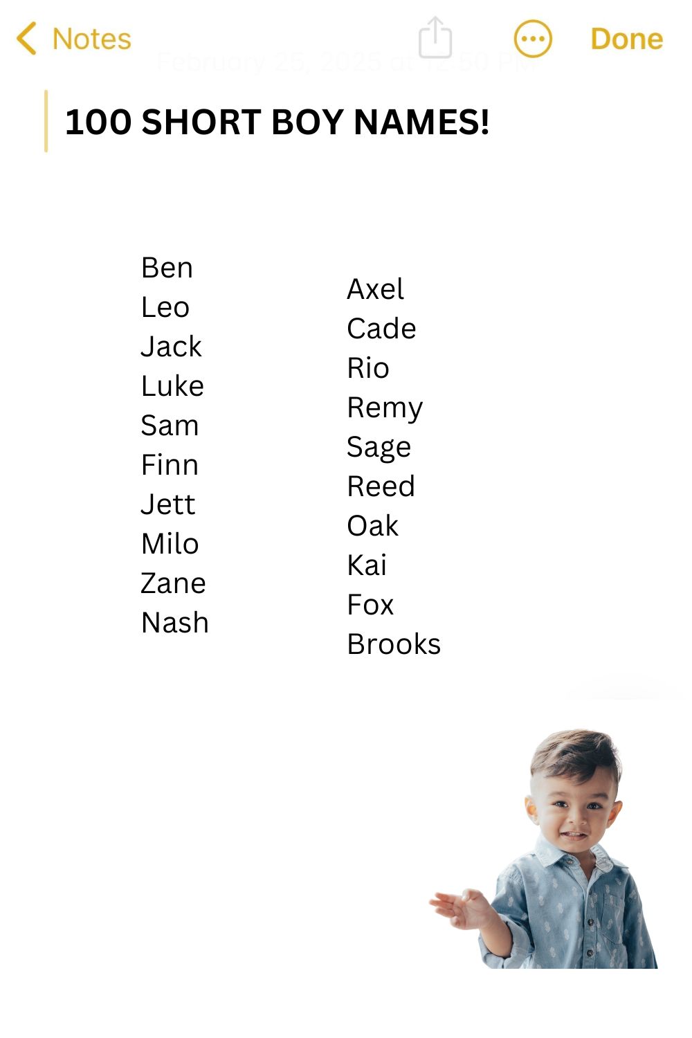 100 Short Boy Names (Because Simple is Stylish!) - Pribbles