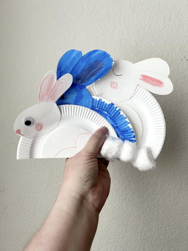 Paper Plate Bunny Craft for Toddlers and Preschoolers - Pribbles