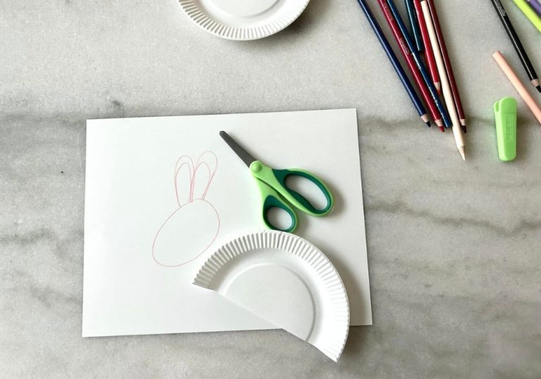 Paper Plate Bunny Craft for Toddlers and Preschoolers - Pribbles