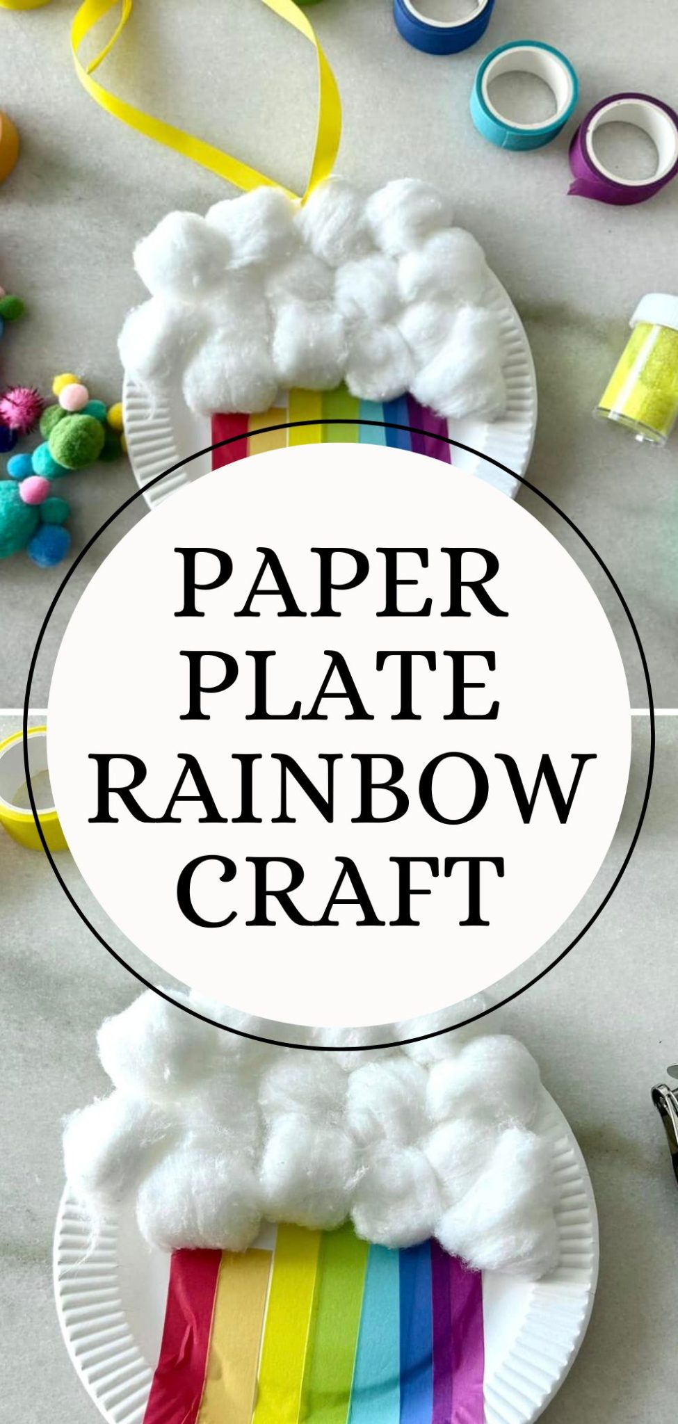 Paper Plate Rainbow Craft: No Fuss. Minimal Mess. Optimal Fun. - Pribbles