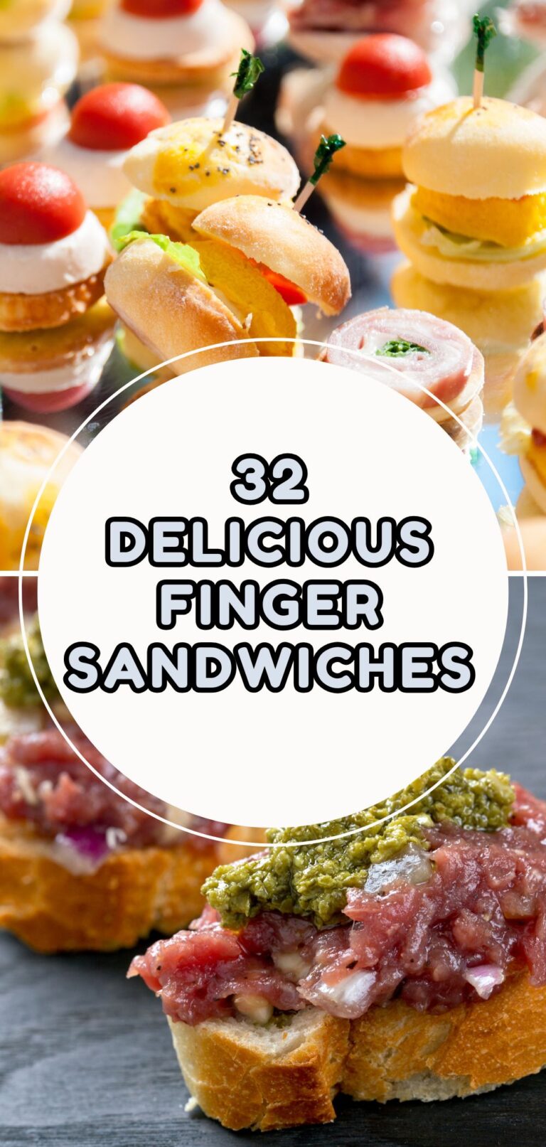 32 Finger Sandwiches for Parties, Picnics, and Afternoon Tea - Pribbles