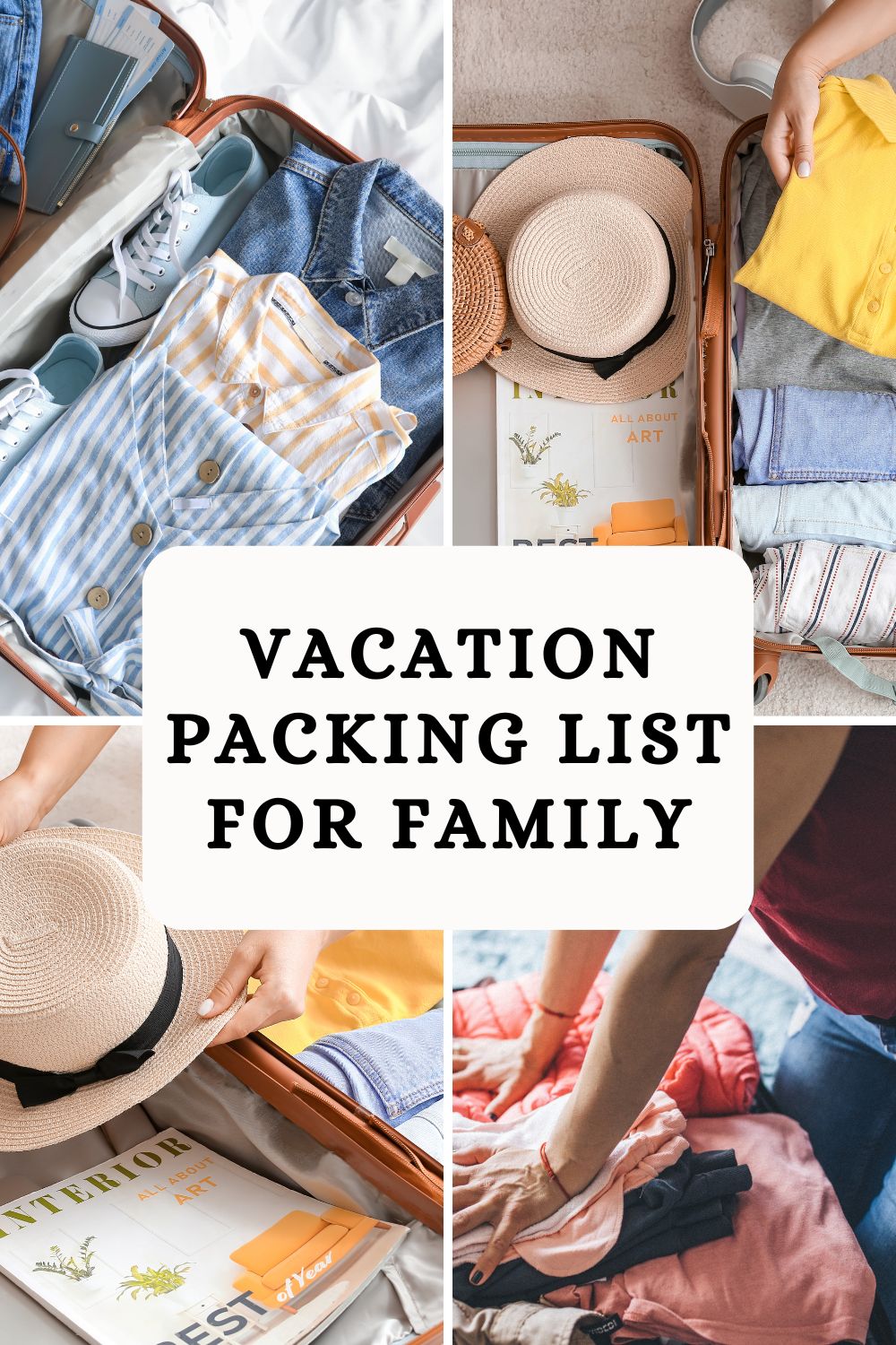 Ultimate Family Vacation Packing List (with Tips for Stress-Free Travel ...